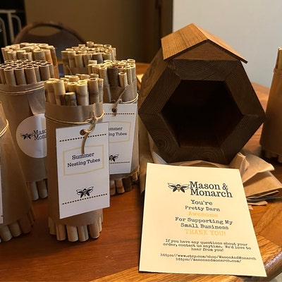 Bee Nesting Material Combo Pack Natural Phragmite Reeds and Cardboard ...