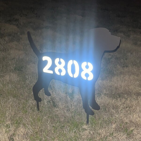 Labrador Retriever, Unique and Beautiful House Number Sign, Dog ...