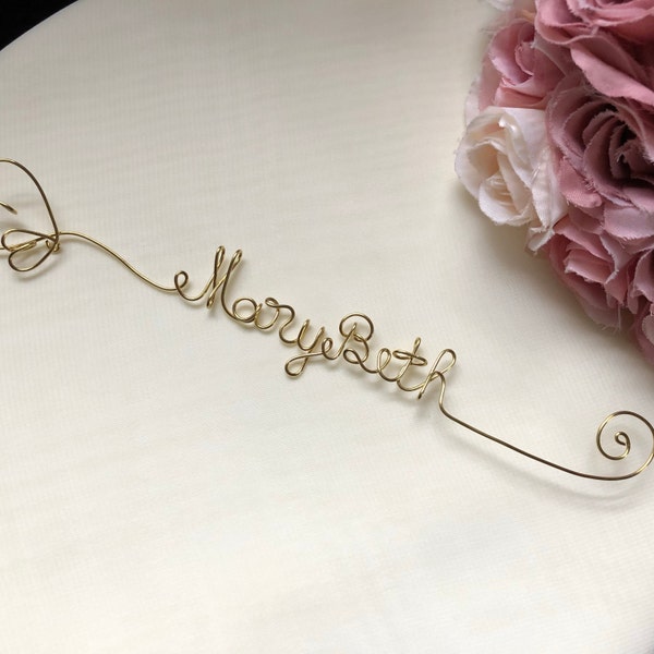 A Custom Wire Bookmark, A Personalized Wire Name Bookmark With Hearts,a ...