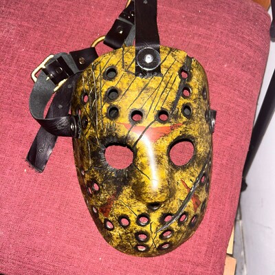 Project 09 Weathered Strap Set Hockey Mask Elasticated Strap Accessory ...