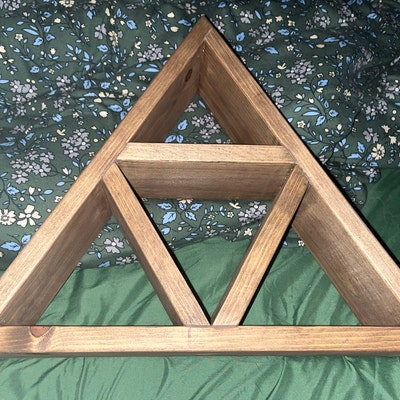 Triangle Shelf / Floating Shelf / Plant Shelf / Wood Shelf / Geometric ...
