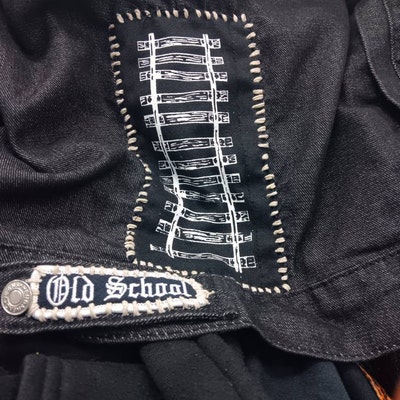 Rib Cage From the Back Back Patch. Sew on Back Patch for Bony Punk ...