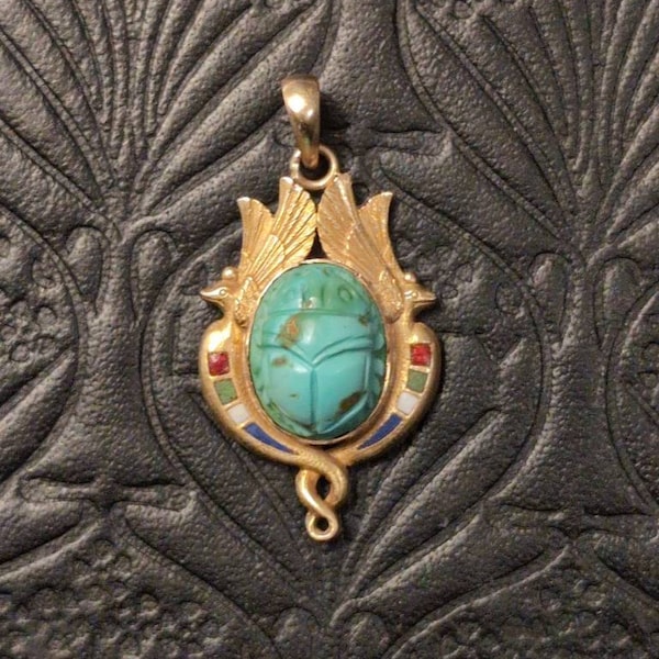 Vintage Spinning Roulette Wheel Pendant of 14k Gold - Etsy