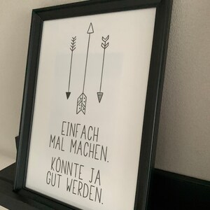 TAPFER & MUTIG Kunstdruck Poster Bild Typografie Fuchs Spruch - Etsy.de