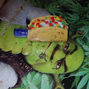 Custom Space Stitch Glass Smoking Pipe Girly Pipes Unique | Etsy