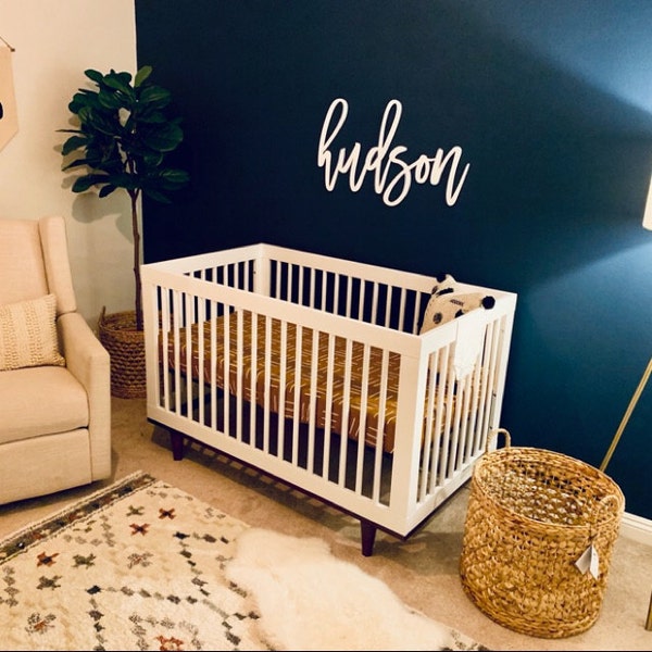 30" Wide Laser Cut Name Sign, Crib Name Sign, Nursery Name Sign, Custom ...