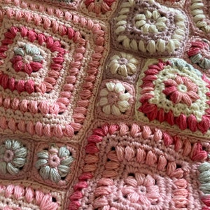 Crochet PATTERN Square Scramble Crochet Blanket Pattern, Baby Throw ...