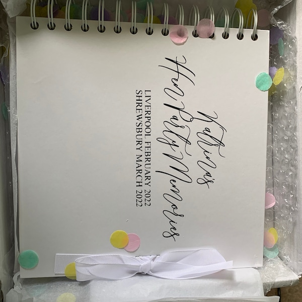 Personalised Hen Party Memory Book, Personalised Scrapbook, Photo Book ...