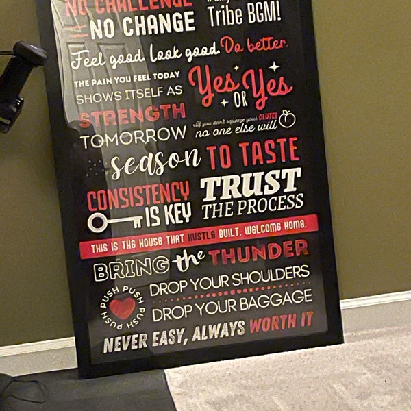 Custom Order for Motivational Poster Fitspiration Quotes (4 Sizes ...