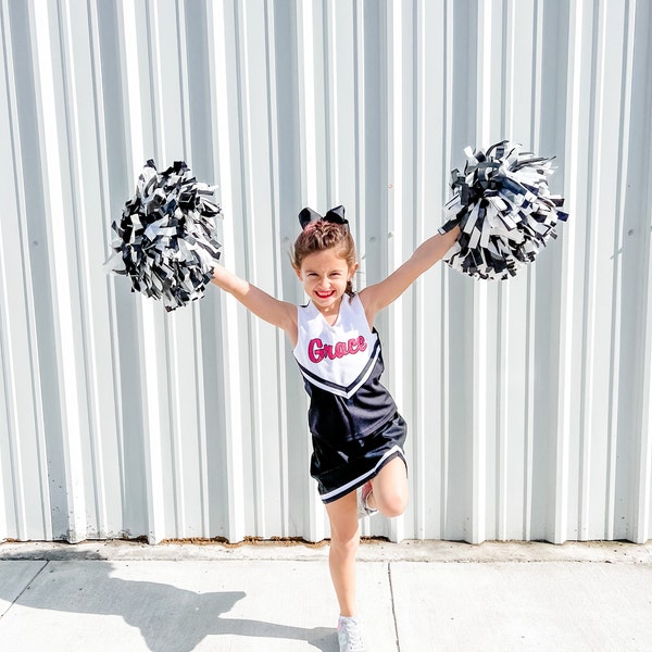 Cheerleader Spirit Pom Girls Cheer Pom Poms School Spirit Pom Poms