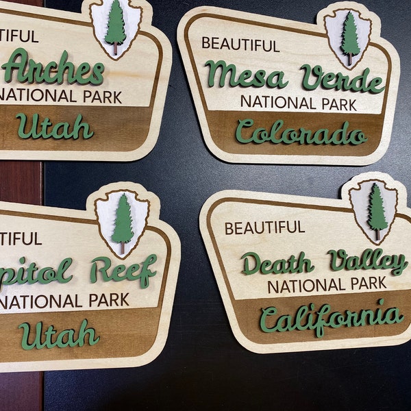 National Parks Sign Outlines DIGITAL FILE - SVG - Etsy