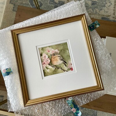 Original Watercolor, Landscape PAINTING, Mini Art, Trees, Artwork by ...