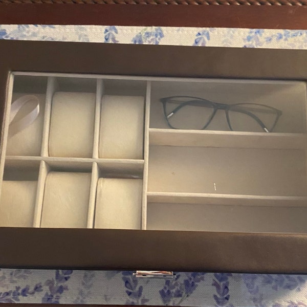 Sunglass and Watch Case - Monogrammed Watch and Sunglasses Box ...