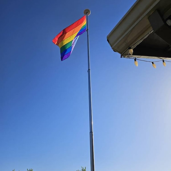 Philadelphia Rainbow Flag, Hand-sewn Inclusive Philly Rainbow Flag ...