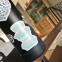 Vintage Hard Side Ice Chest Sticker / Magnet Turquoise Vinyl Dishwasher ...