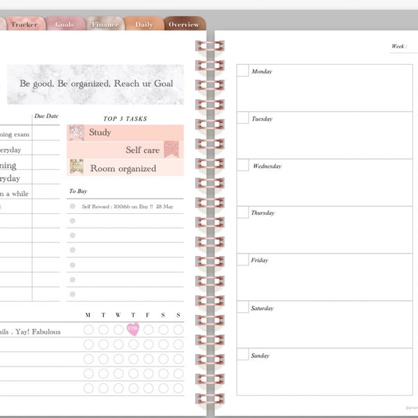 Homeschool Digital Planner in Pastels, Learning at Home Digital Planner ...