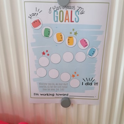 Goal Chart, Kids Printable Rewards Chart, Chore Tracker, Sticker Chart ...