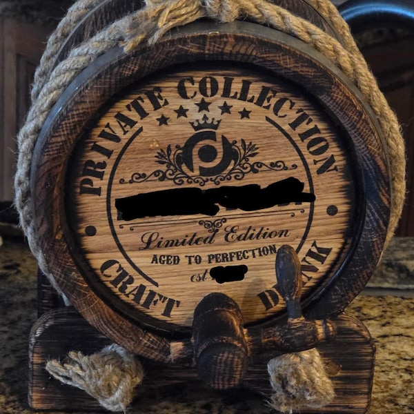 Oak Whiskey Barrel, 1 Liter Rum Oak Barrel, Rum Barrel, Aging Barrel ...