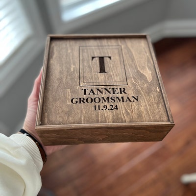 Groomsmen Proposal Box Will You Be My Groomsman, Best Man Proposal ...