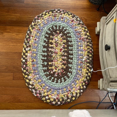 Braided Rug, PDF 8 Strand Braid-in Round Rag Rug Tutorial, DIY No Sew ...