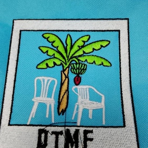 DTMF Chairs and Banana Plant Bad Bunny Embroidery Files DST and PES - Etsy