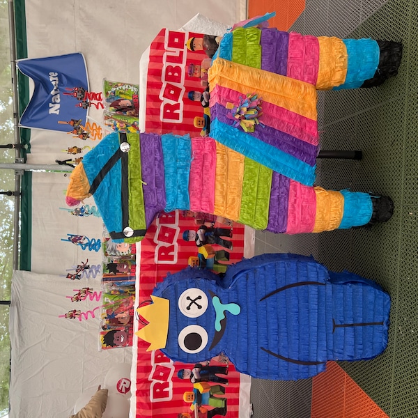 Blue Rainbow Friends Full Body Pinata Hand Crafted-made to Order - Etsy