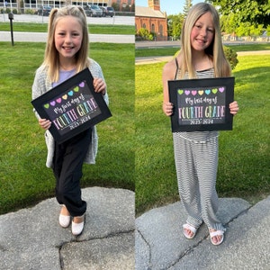 Printable Last Day of Fifth Grade, Next Stop Middle School Sign, 5th ...