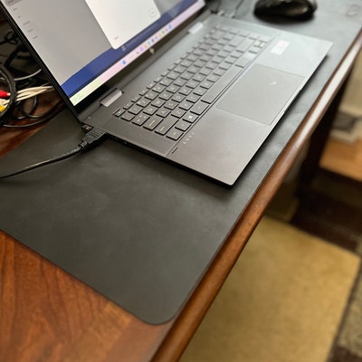 Leather Desk Mat, Custom Desk Pad, Extra Large Desk Mat, Personalized ...