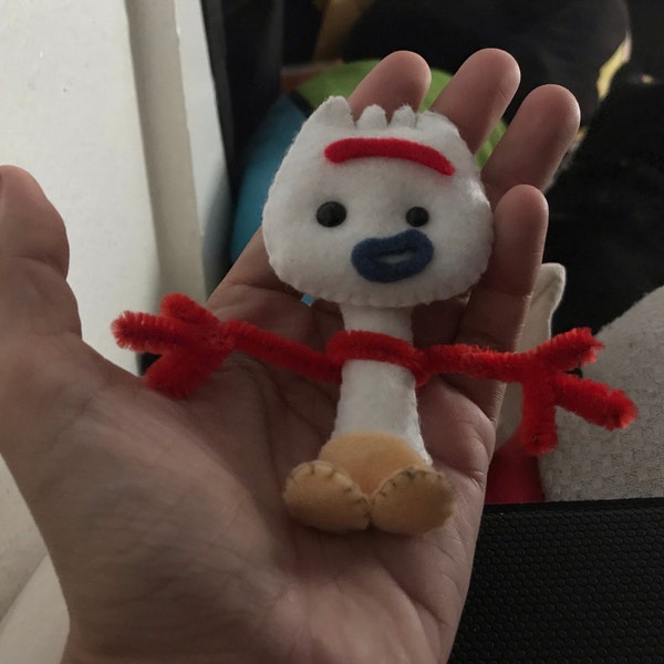 Forky Felt Plushie, Toy Story, 100% Handmade, Forky Doll, Felt Doll - Etsy