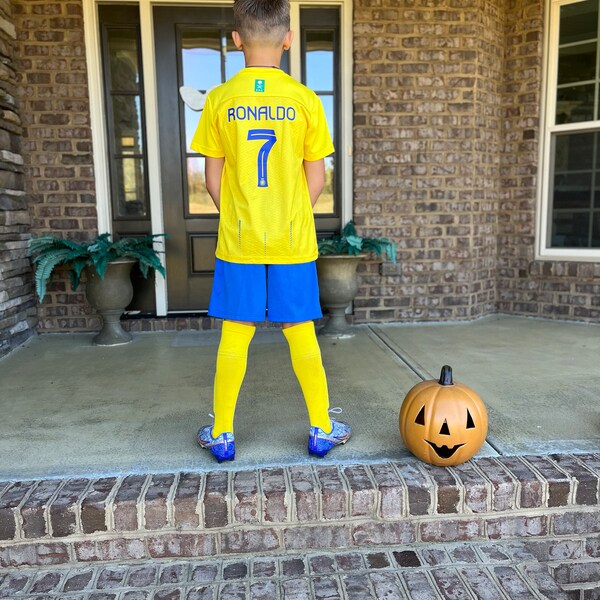 New Al Nassr Ronaldo Kids Uniforms Costum - Etsy