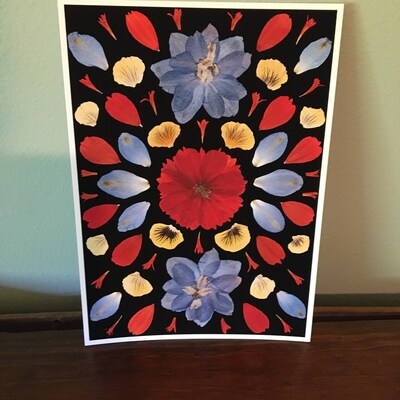 Modern Floral Wall Art Nature Inspired Art Print Real Flower Poster ...