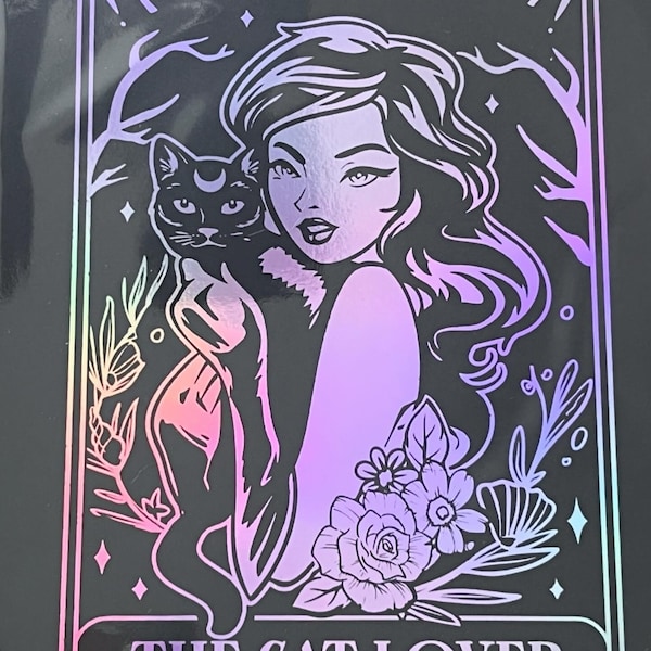 The Moon Tarot Card Foil Print Custom Colors - Etsy