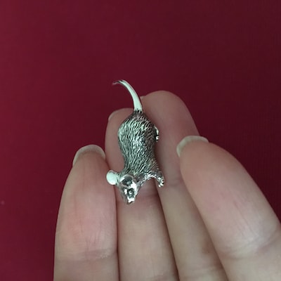 Silver Rat Ring - Etsy