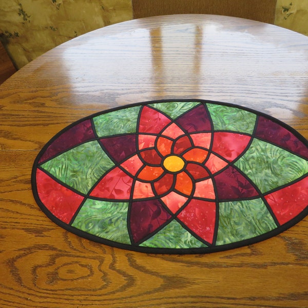 Sunny Dream 2 Tablerunner Pattern - Stained Glass Technique - Etsy