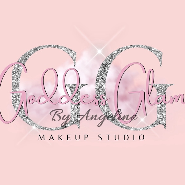 Iridescent Crystal Logo, Logo Design, Logo, Gold Glitter Logo ...