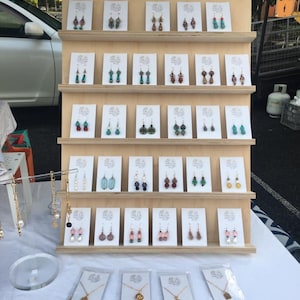 Card Display in Ply Wood Easy Assemble Postcard Stand for Market and ...