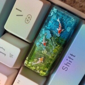 Keycap Koi Fish, Artisan Keycap, Backspace Keycap Profile Cherry and ...