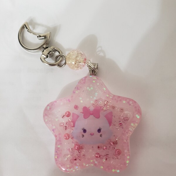 Goldfish & Sakura Shaker Keychain - Etsy