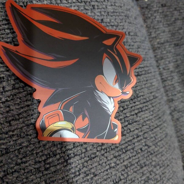 Shadow Metallic Sticker Vinyl Decal Sonic Knuckles Tails Amy Super ...