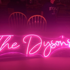 Custom Last Name Neon Sign Wedding for Reception Led Lights - Etsy