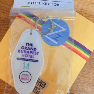 Wes Anderson Movie Inspired Retro Motel Key Fob - Etsy
