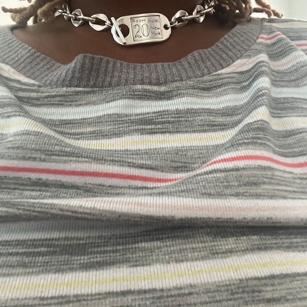 Antique Silver Bold Chain Necklace, Uno De 50 Style Chain Necklace ...