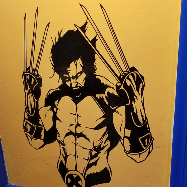 Wolverine Wall Decal Vinyl Sticker Wall Sign Stencil Superhero Poster ...