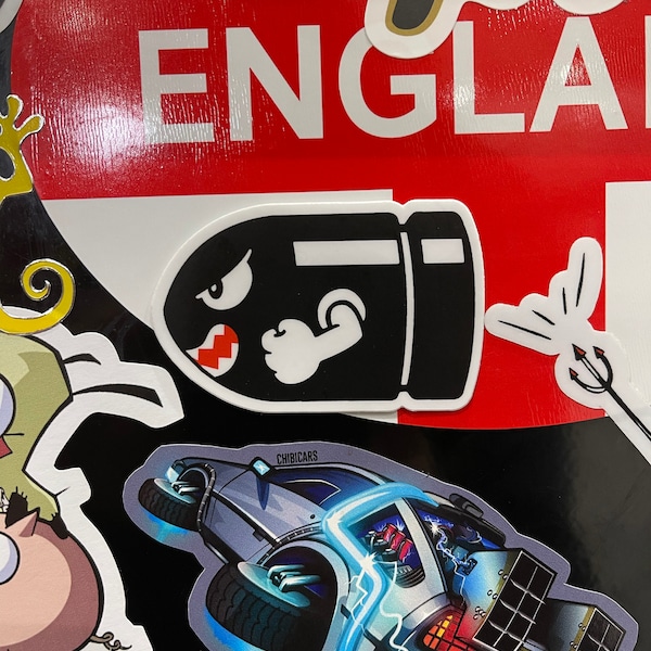 Nintendo Bullet Bill Vinyl Die-cut Sticker Retro Video Game Stickers - Etsy