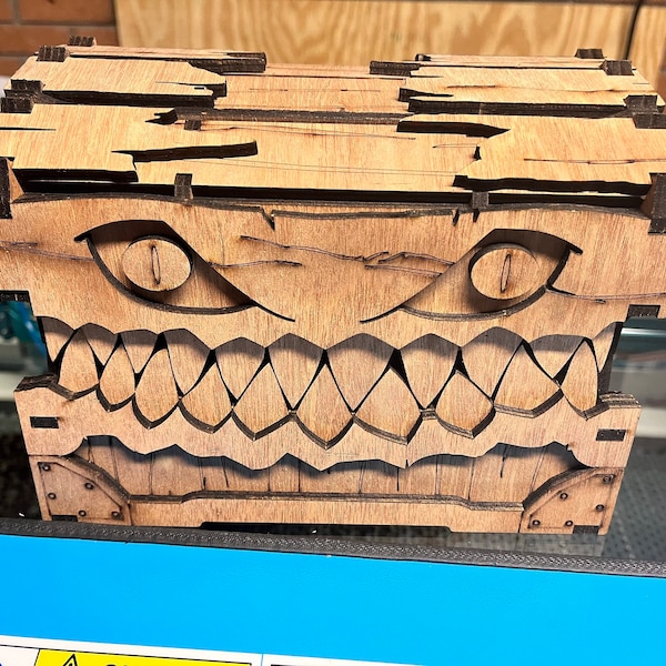 Mimic Chest Laser Cut Files: SVG, PDF, CDR (3-5mm) - Etsy