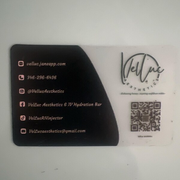 Custom Clear Plastic Business Cards, Frosted Plastic Card With Your ...