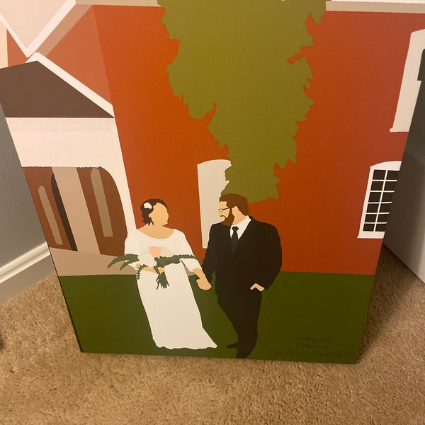 Custom Portrait Featuring Deceased Loved One - Tribute, Loss of Loved ...