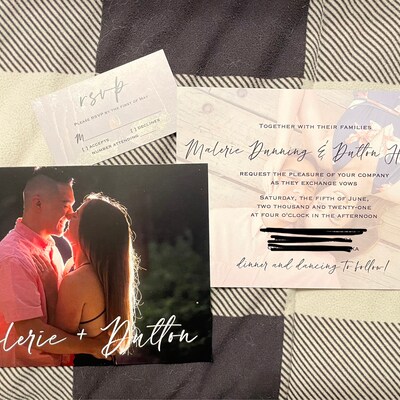 LDS Wedding Invitation, Photo Wedding Invitation, Wedding Invites ...