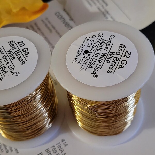 14ga. 5ft. - Copper and Brass Twisted Fancy Wire Made in USA ( Genuine ...