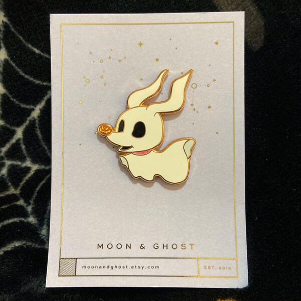 Zero the Ghost Dog Pin - Etsy